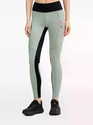 Bogner Candra Logo-print Panelled Leggings - Green