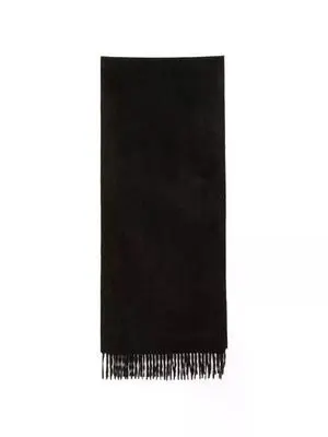 N.peal Woven Fringed Scarf - Brown