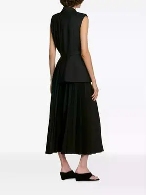 Sandro Pleated Wrap Dress