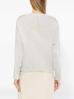 N.peal Metal-trim V-neck Sweater