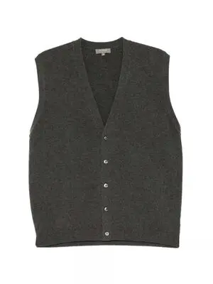 N.peal Cashmere Sleeveless Sweater - Grey