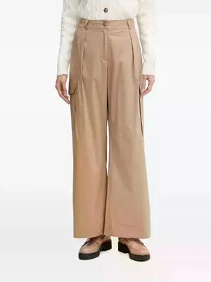 BLAUER. Caryll Pleated Cargo Palazzo Pants