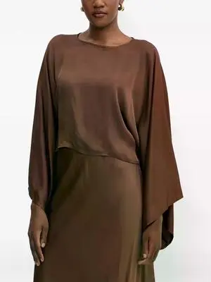 HAVEONE Batwing-sleeve Cropped Top