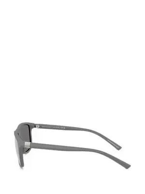 Armani Exchange Matte-finish Rectangle-frame Sunglasses
