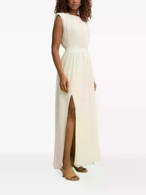 HAVEONE Pleated Side-slit Dress