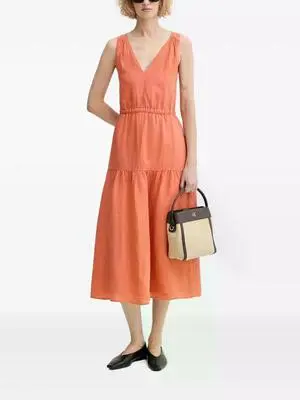 Marc O'polo Crossover-back Tiered Midi Dress
