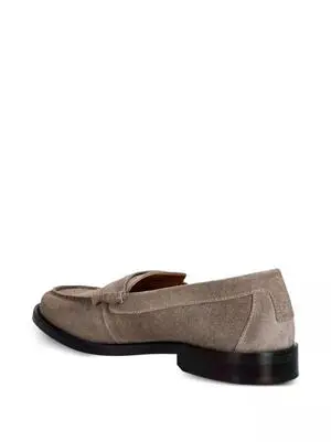 Marc O'polo Suede Penny Loafers - Brown