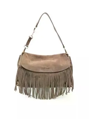MARC ELLIS Fringed Suede Shoulder Bag - Neutrals