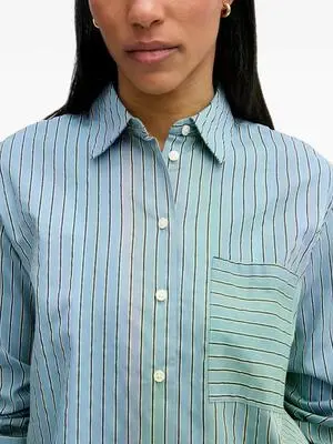 Marc O'polo Chest-pocket Striped Shirt - Blue