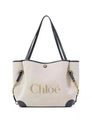 Chloé Clover Convertible Canvas Tote Bag - Neutrals
