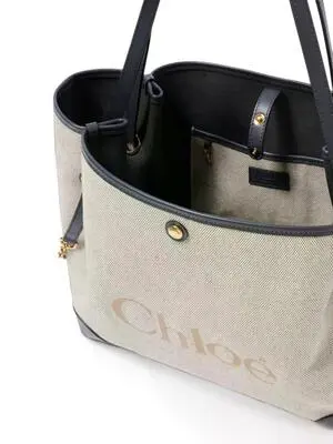 Chloé Clover Convertible Canvas Tote Bag - Neutrals