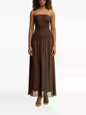 HAVEONE Strapless Maxi Dress - Brown