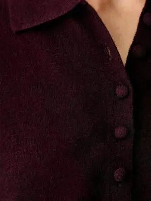 VICOLO Button-up Polo-collar Cardigan