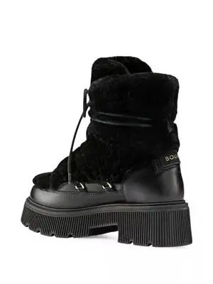 Bogner Turin Wool-trim Leather Boots