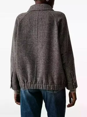 VICOLO Long-sleeve Faux-fur-collar Jacket