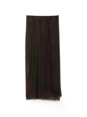 N.peal Ultrafine Frayed Shawl