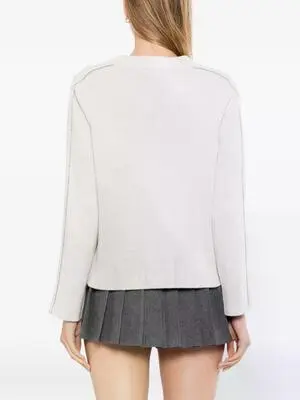 N.peal Metal-trim Round-neck Sweater