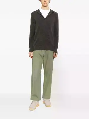 N.peal Ribbed Half-zip Jumper