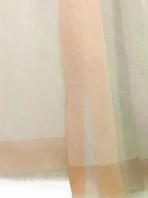 N.peal Bordered Cashmere Scarf