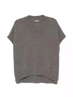N.peal Honeycomb Sleeveless V-neck Top