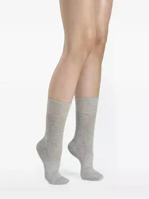 Wolford Terry-panelled Ribbed-cuff Socks