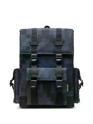 Herschel Supply Co. X Minecraft Little America™ Cube Pixel-print Buckle-fastening Backpack - Black