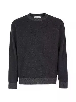 ROBERTO COLLINA Fine-knit Crew-neck Sweater - Grey