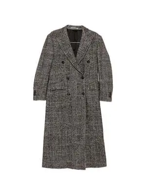 Tagliatore Wool Long Double-breasted Coat - Multicolor