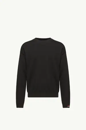 Moncler Logo Wool Sweater - Black
