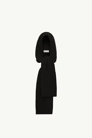 Moncler Wool & Cashmere Blend Hooded Scarf