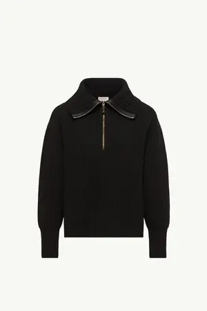 Moncler Wool & Cashmere Zip-up Sweater