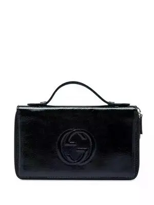 Gucci 2000-2015 Patent Soho Travel Document Case Handbag