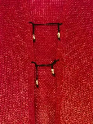 Roberto Cavalli 2000s Beaded-tie Cardigan