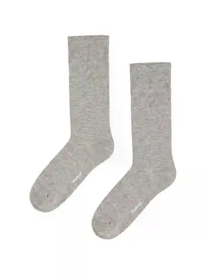 Wolford Knitted-in-cuff Mid-calf Socks - Grey