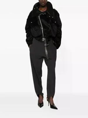 DARKPARK Marta Pleated Stirrup Trousers