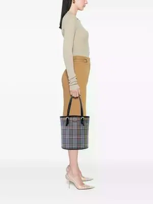 Burberry 2000-2017 House Check Nylon Bucket Bag