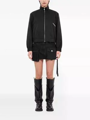 Attico Logo-patch Zip-up Jacket