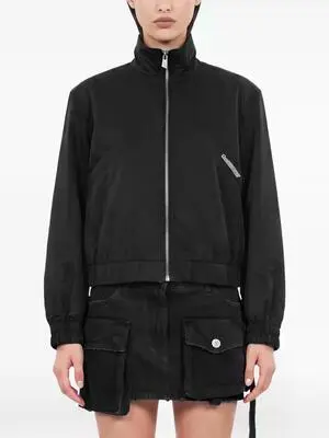 Attico Logo-patch Zip-up Jacket