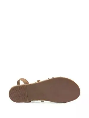 Manebí Lace-up Suede Flat Sandals