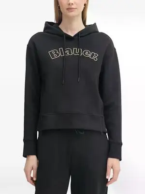 BLAUER. Fayette Logo-print Drawstring Hoodie