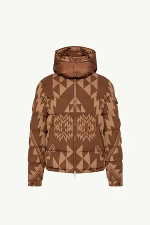 Moncler Boislune Hooded Corduroy Short Down Jacket