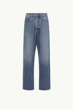 Moncler Straight Leg Denim Jeans - Blue