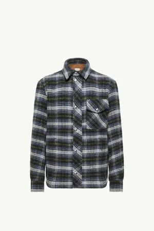 Moncler Check Wool Shirt Jacket - Black