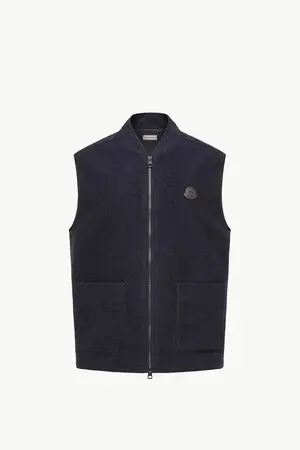 Moncler Wool Zip-up Vest