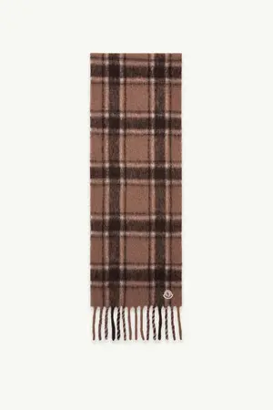 Moncler Alpaca Blend Scarf - Brown