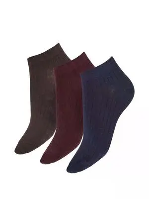 Wolford Rib-knit Ankle Socks - Blue