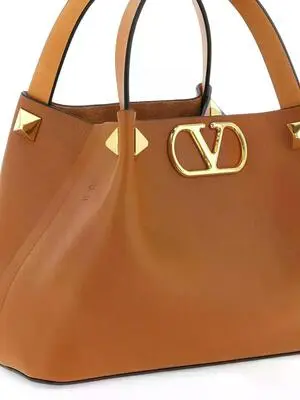 Valentino Garavani Small Logo Leather Tote Bag