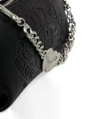 Juicy Couture Logo-embossed Heart-pendant Shoulder Bag