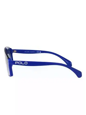 Polo Ralph Lauren Shield-frame Sunglasses - Blue