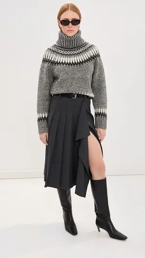 Monse Fair Isle Turtleneck Sweater